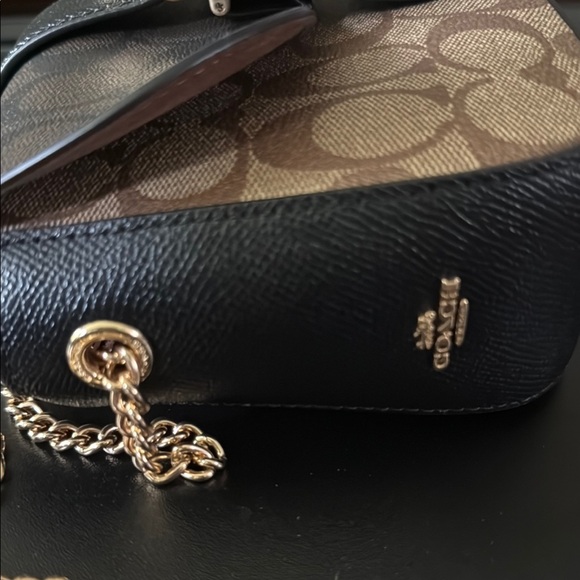 Coach | Bags | Coach Brown And Black Crossbody Bag With Star Clasp ...